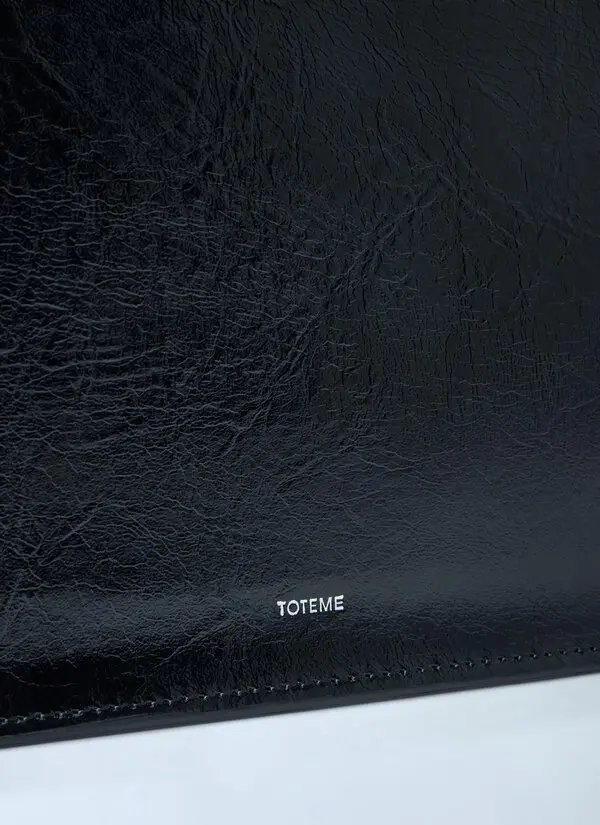 TOTEME Threefold Naplack Clutch Bag - Black