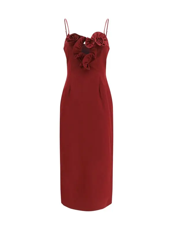 Magda Butrym Floral Detail Midi Dress - Multicolor