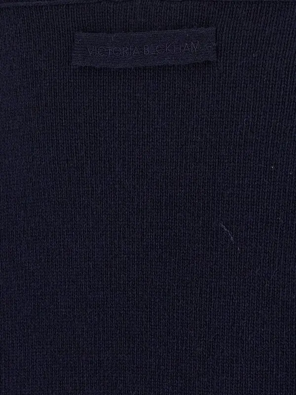 Victoria Beckham V-neck Yoke Detail Cashmere Blend Sweater