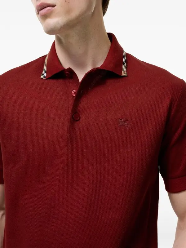 Burberry Logo Cotton Polo Shirt