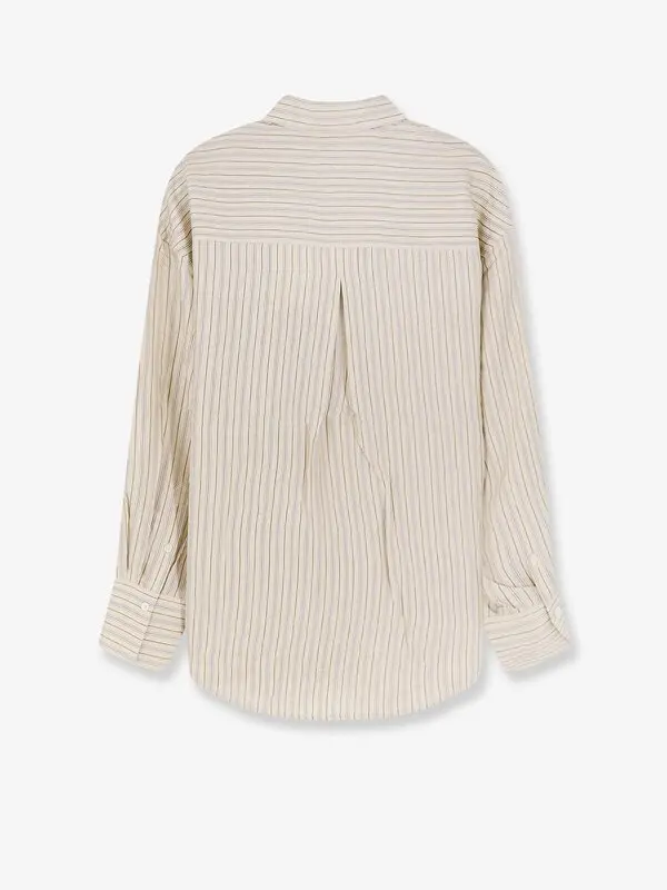TOTEME Oversized Striped Silk Shirt