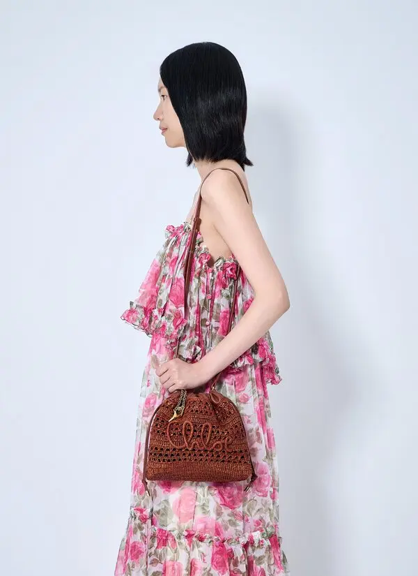 Chloé Mini Summer Banana Drawstring Shoulder Bag