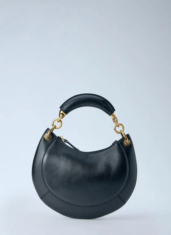 Chloé Banana Nappa Zipped Shoulder Bag - Black