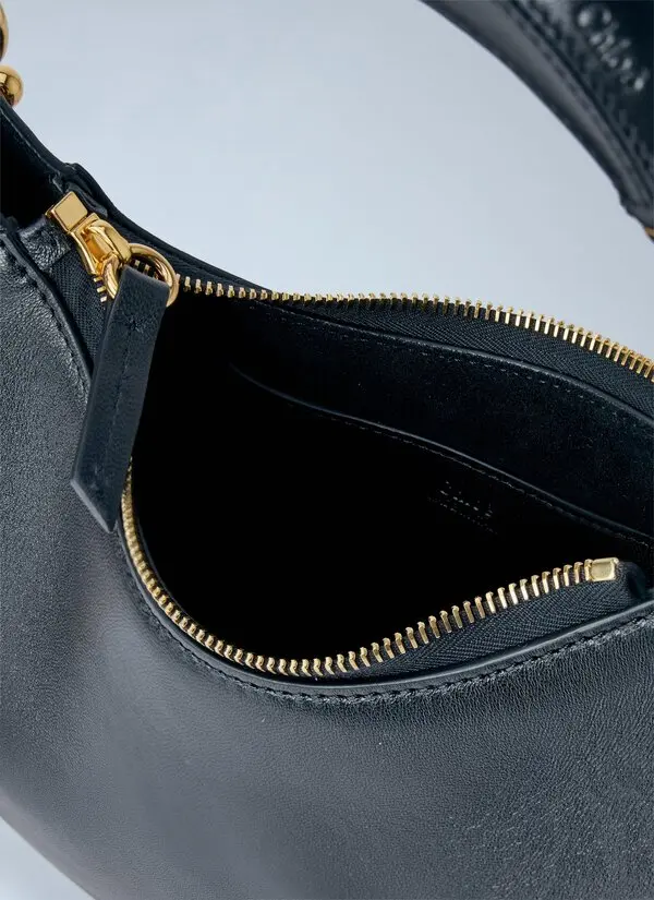 Chloé Banana Nappa Zipped Shoulder Bag - Black