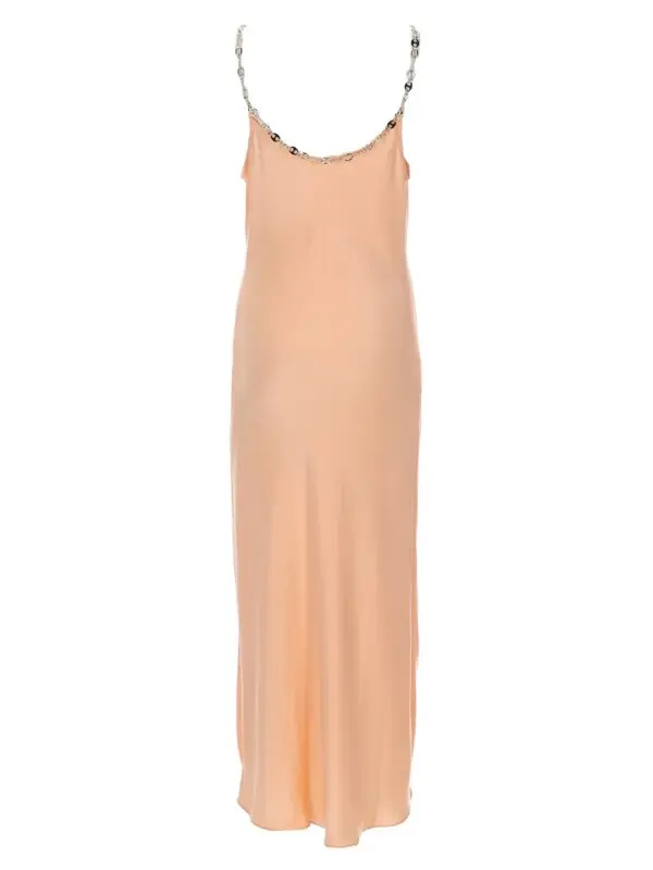 Rabanne Abito Midi In Raso
