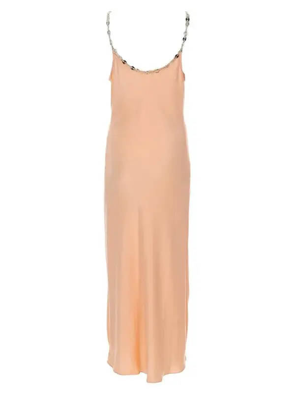 Rabanne Satin Midi Dress - Pink