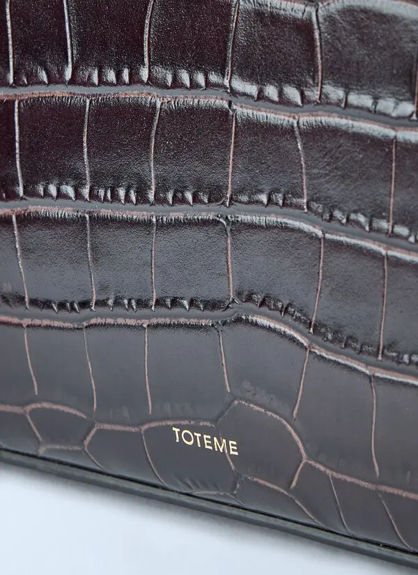 TOTEME Medium Croco-embossed Day Pouch