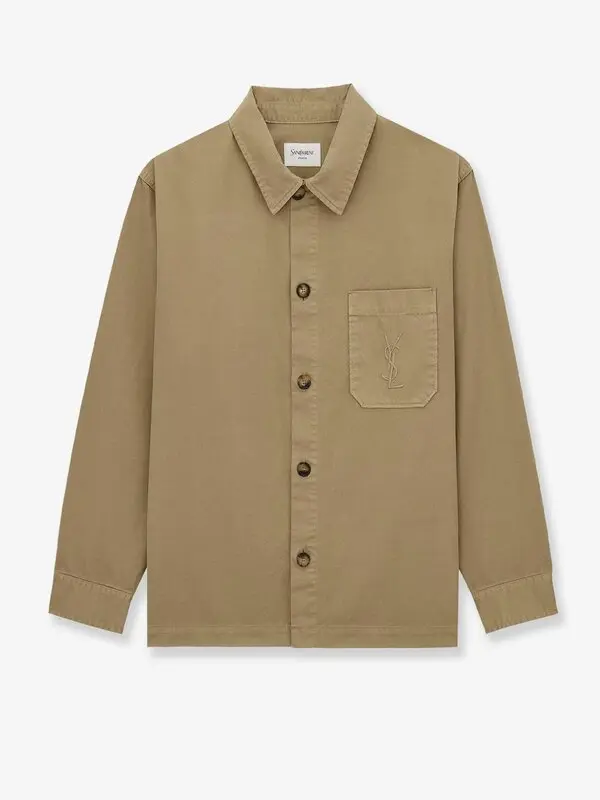 Saint Laurent Cassandre Certified Cotton Overshirt - Multicolor