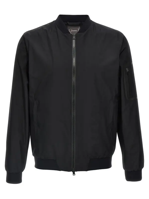 Herno Gore-tex Bomber Jacket - Black