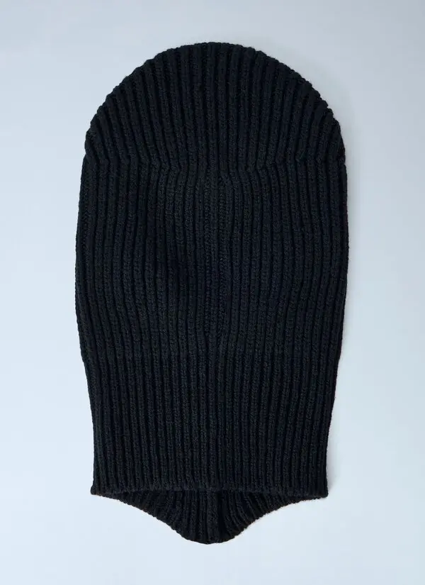 Rick Owens Ribbed Knit Balaclava