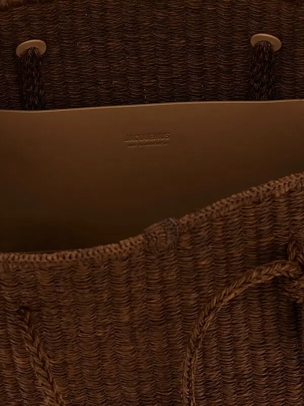 Jacquemus Le Grand Turismo Raphia Shopping Bag - Brown