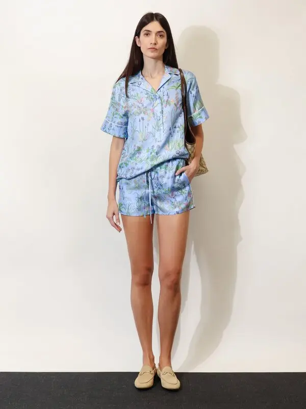 Gucci Printed Silk Shorts - Multicolor