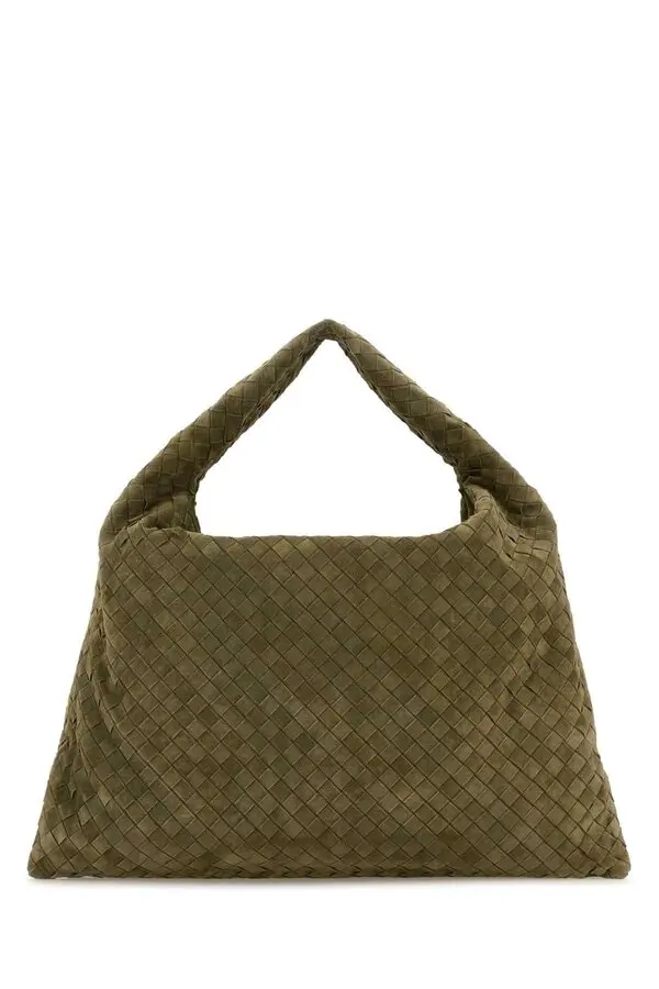 Bottega Veneta Army Suede Hop Shoulder Bag - Green