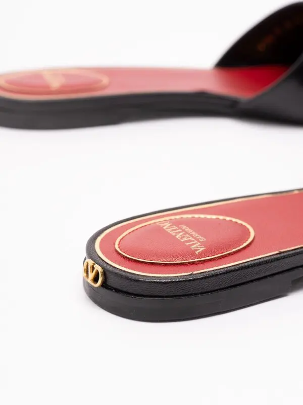 Valentino Garavani Vg Coeur Vipère` Slides - Multicolor