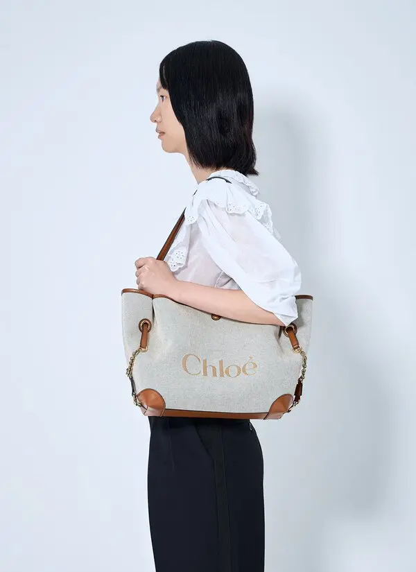 Chloé Canvas And Leather Tote Bag - Multicolor
