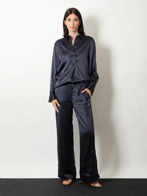 Brunello Cucinelli Silk Trousers - Multicolor