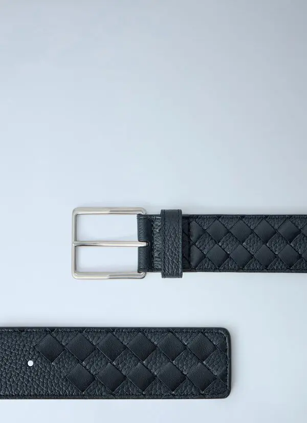 Bottega Veneta Woven Taurillon Leather Belt