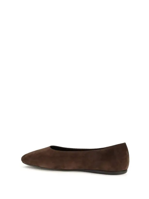 Prada Suede Leather Ballerinas - Brown