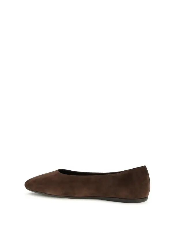 Prada Suede Leather Ballerinas - Brown