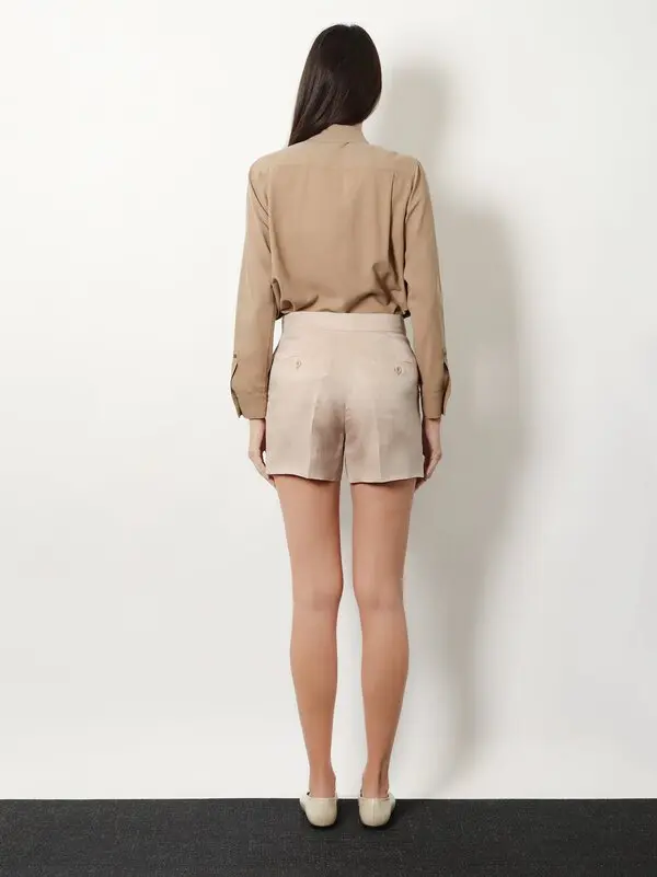Max Mara Mxaerosi Silk Shorts - Multicolor
