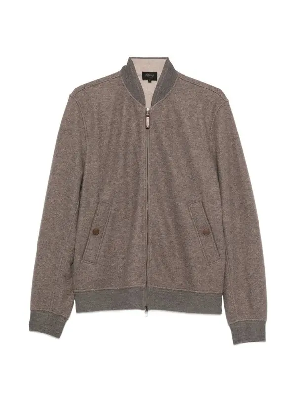 Brioni Cashmere Bomber Jacket - Multicolor