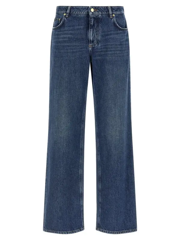 Dolce & Gabbana Wide Leg Jeans - Blue