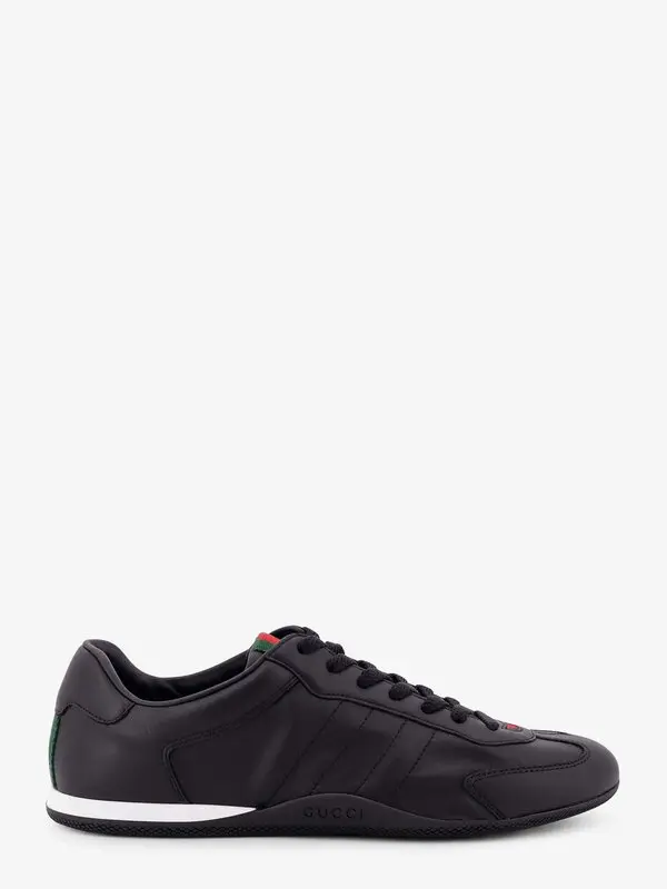 Gucci Shift Leather Sneakers - Black