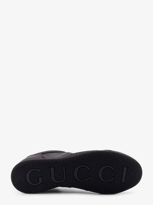 Gucci Leather Sneakers - Black