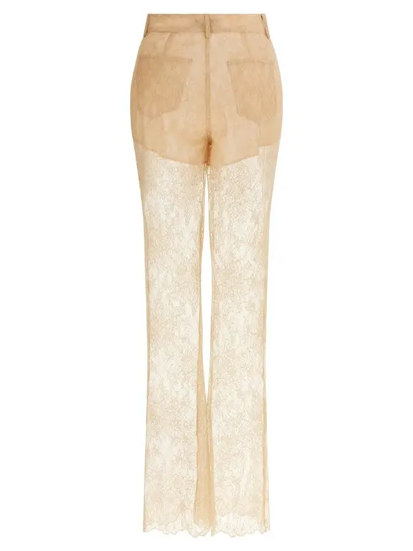 Giuseppe Di Morabito Lace Flared Trousers - Pink