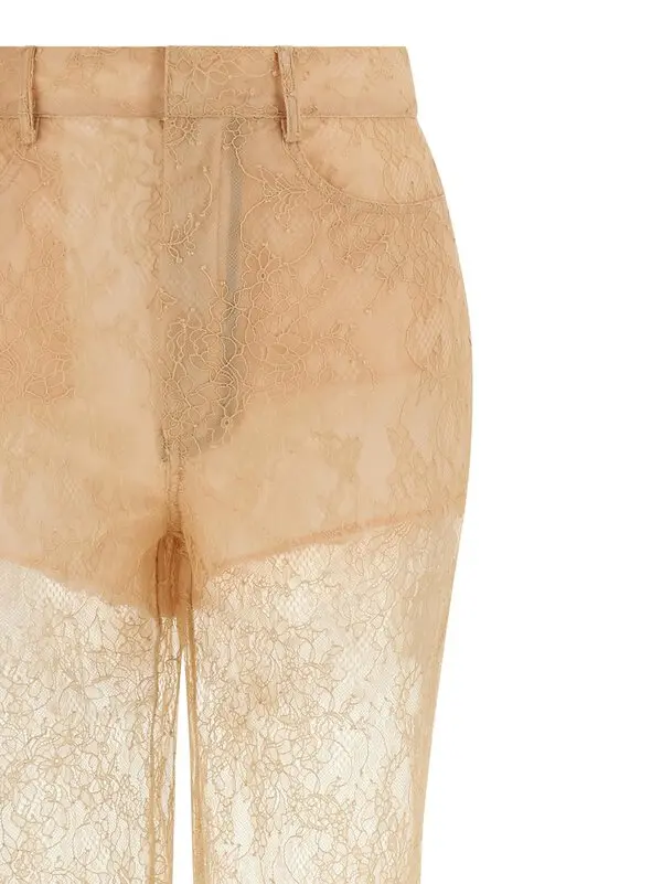 Giuseppe Di Morabito Lace Flared Trousers - Pink