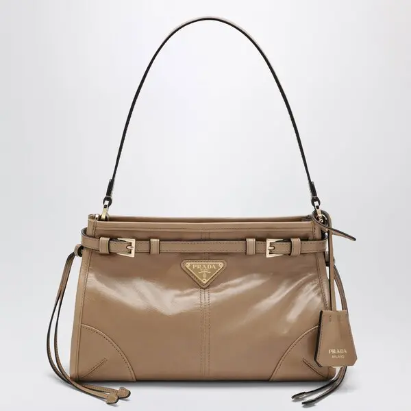 Prada Calf Leather Top-handle Bag - Brown