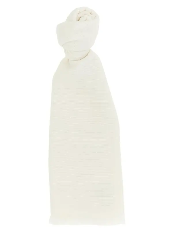 Brunello Cucinelli Diamante' Scarf - White