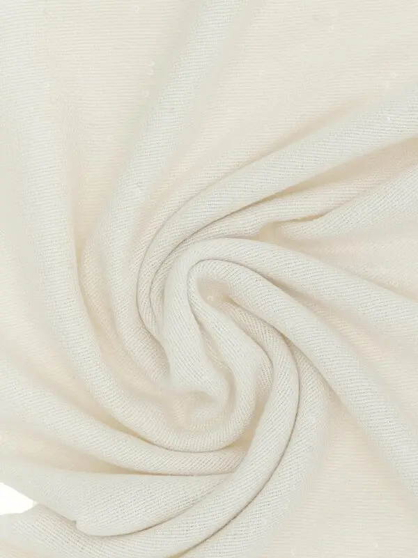 Brunello Cucinelli Diamante' Scarf - White