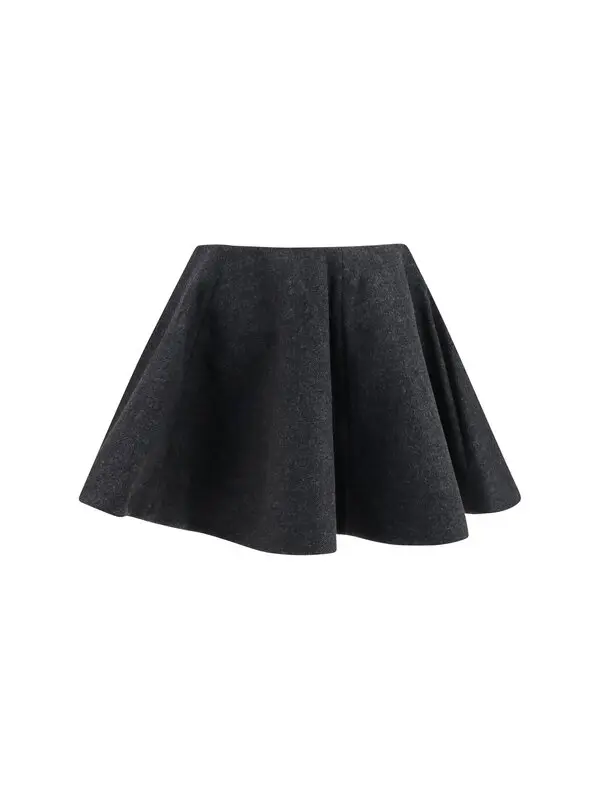 GANNI Wool Peacoat Skirt