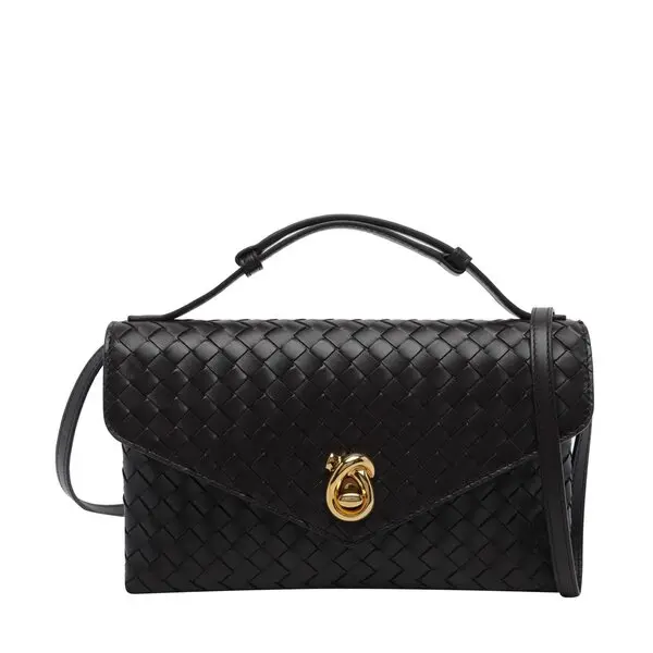 Bottega Veneta Knot Lock Handbag - Brown