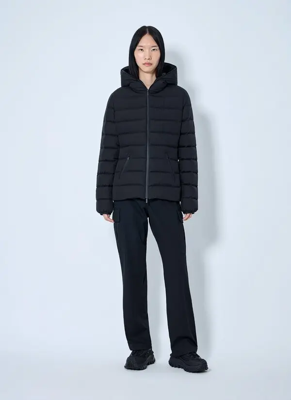 Moncler Herbe Hooded Short Down Jacket