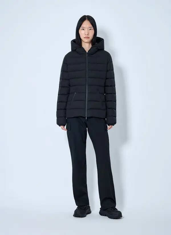 Moncler Herbe Hooded Down Jacket - Black