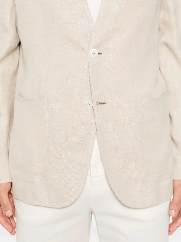 Brioni Linen And Silk Blend Jardigan