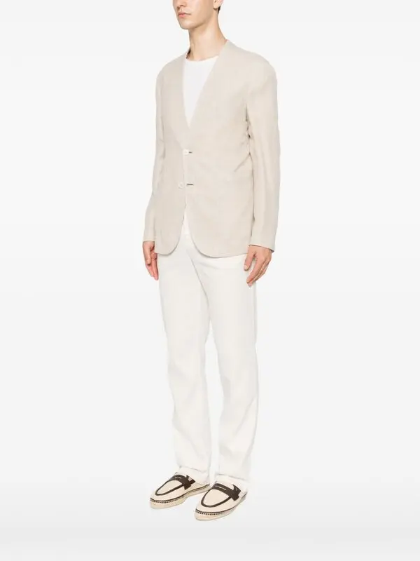 Brioni Linen And Silk Blend Jardigan