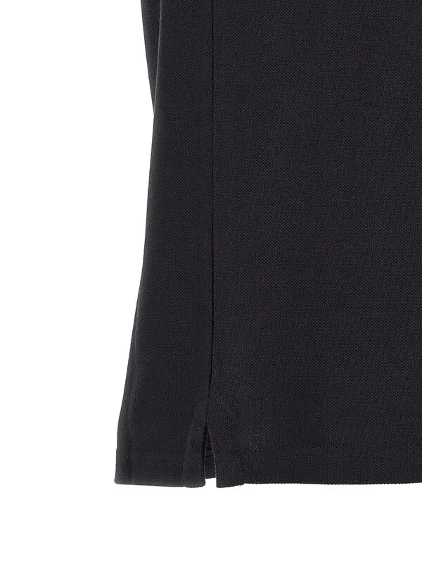 Moncler Tricolor Trim Polo Shirt - Blue
