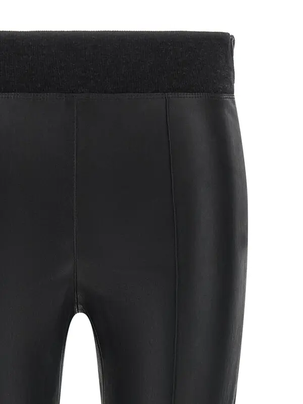 Brunello Cucinelli Stretch Nappa Leather Leggings - Black