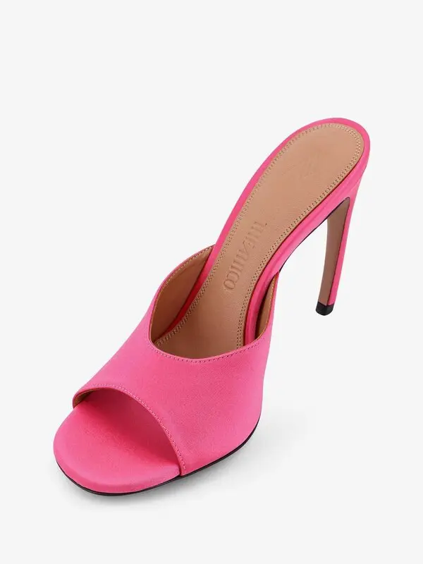 Attico Betta Satin Sandals - Multicolor