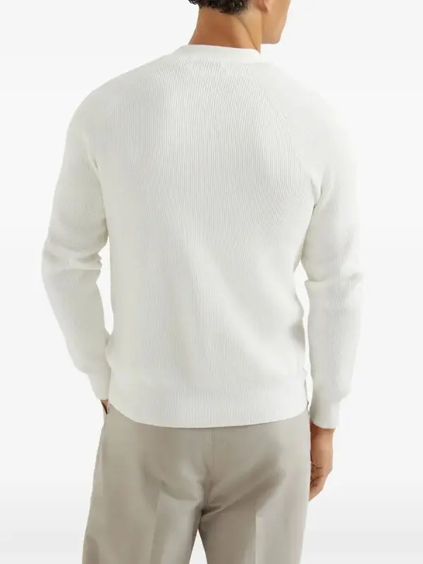 Brunello Cucinelli English Rib Knit Cardigan