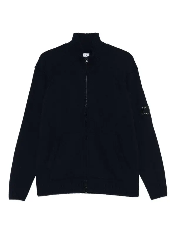 C.P. COMPANY Wool Zipped Cardigan - Multicolor