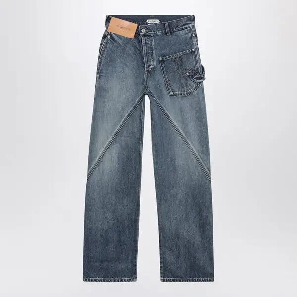 JW Anderson Workwear Twisted Denim Jeans - Blue
