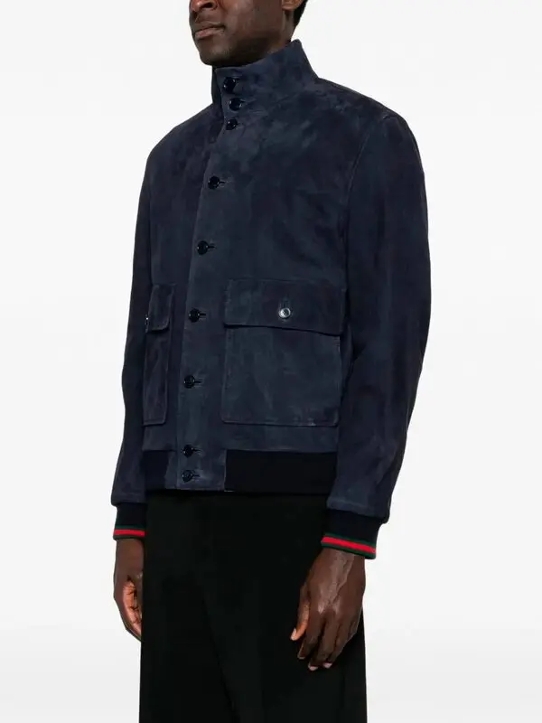 Gucci Leather Bomber Jacket