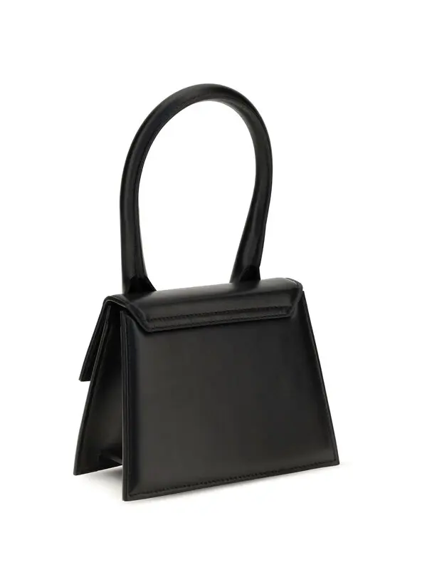 Jacquemus Le Chiquito Medium Leather Top Handle Bag - Black