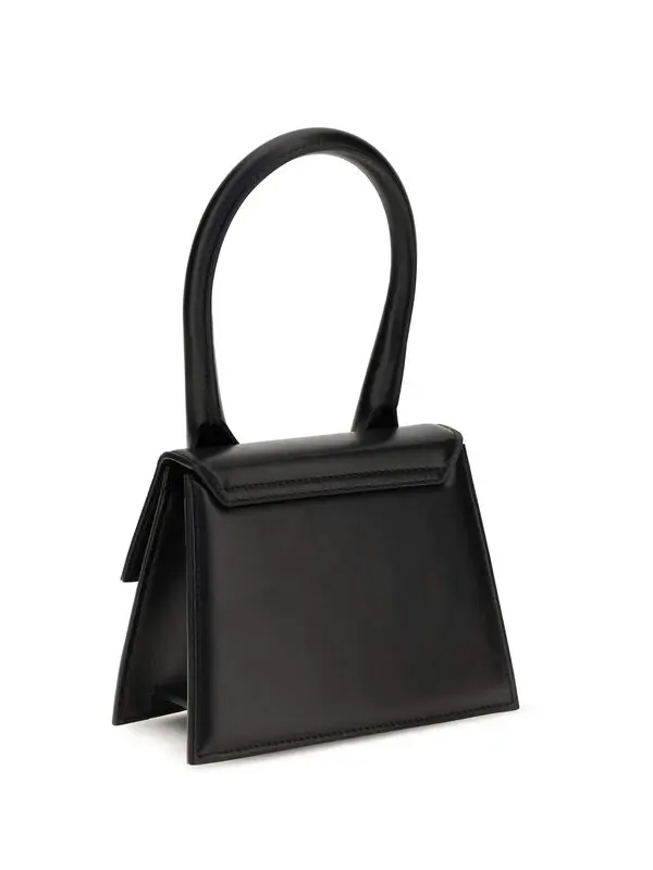 Jacquemus Le Chiquito Medium Leather Top Handle Bag - Black