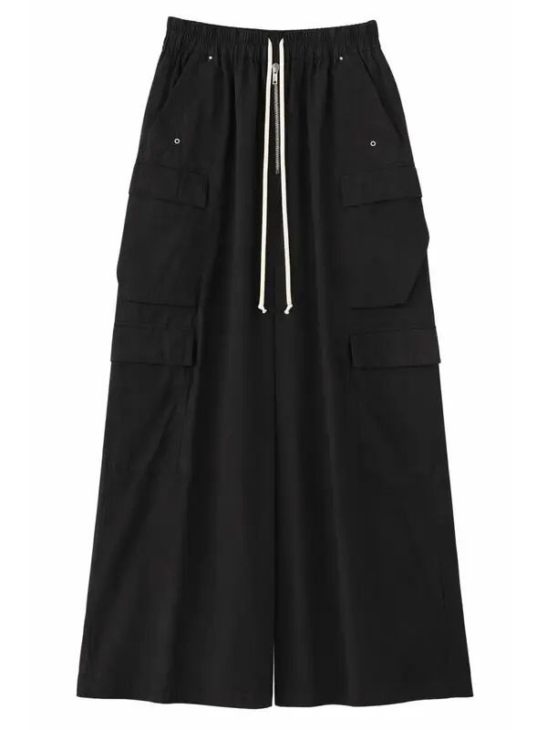 Rick Owens Pantalone Cargo Jumbo Belas - Black