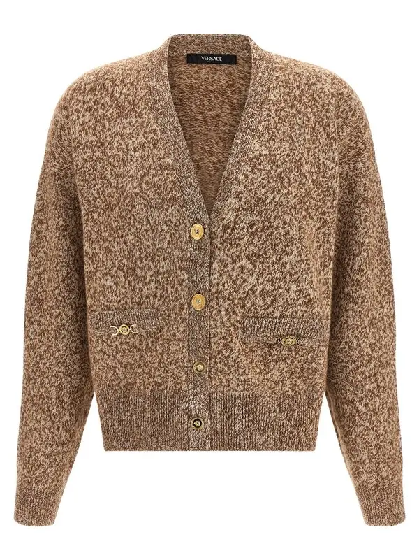 Versace Medusa '95 Button Cardigan - Cream